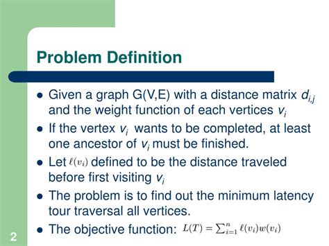 Ppt A Variation Of Minimum Latency Problem On Path Tree And Dag