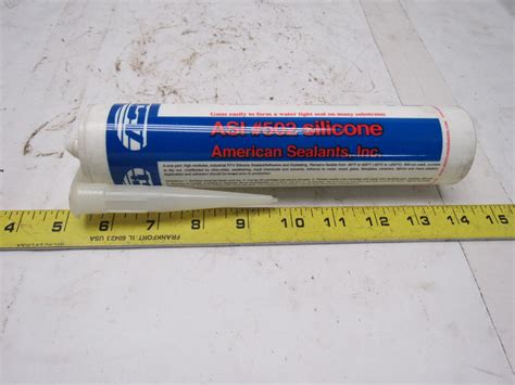 ASI 502 100 Silicone RTV Sealant White Food Grade 10 2 Oz Lot Of 4