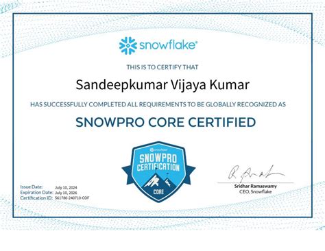 Snowflakecertified Snowflake Snowflakecortex Snowpipe Sandeep