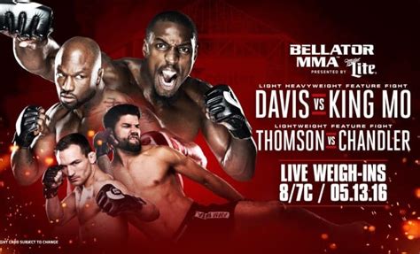 WATCH Bellator 154 Davis Vs King Mo Weigh Ins Fri 8PM ET MMANUTS