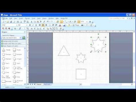 1 4 Microsoft Visio 2007 Working With Shapes Microsoft Applications Microsoft Visio Process Map