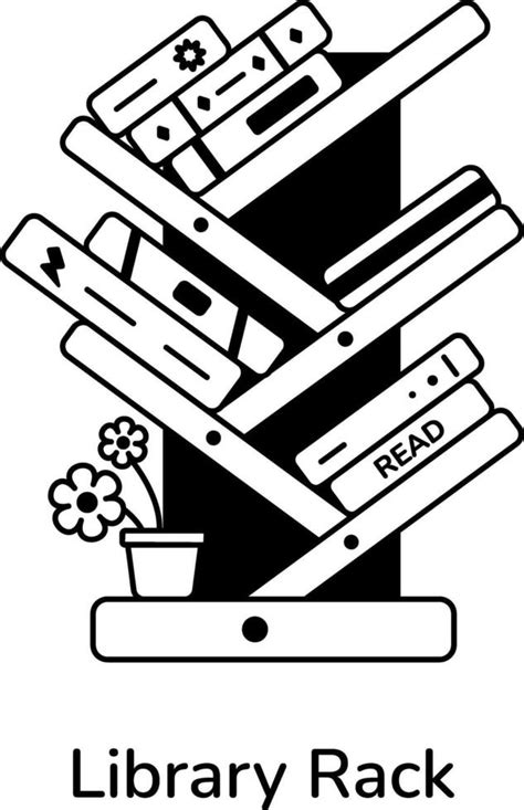 Trendy Library Rack 41491496 Vector Art At Vecteezy