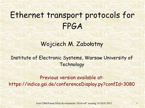 Pdf Ethernet Transport Protocols For Fpga