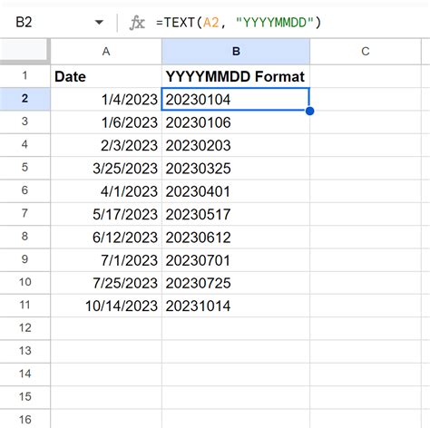 Google Sheets How To Convert Date To Yyyymmdd Format