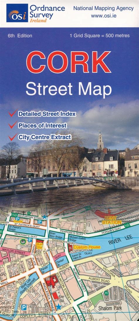 Cork City Street Map Ordnance Survey Ireland