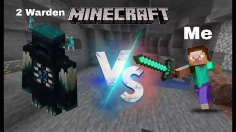 2 Warden Vs Me Epic Fight 😎 Minecraft Warden Fight In Mobile Youtube