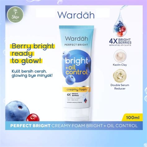 Wardah Perfect Bright Creamy Foam Oil Control Pencuci Muka Wardah Untuk Kulit Berminyak 100