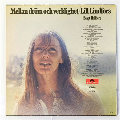 Lill Lindfors Bengt Hallberg Mellan DrÃm Och Verklighet Raw Music