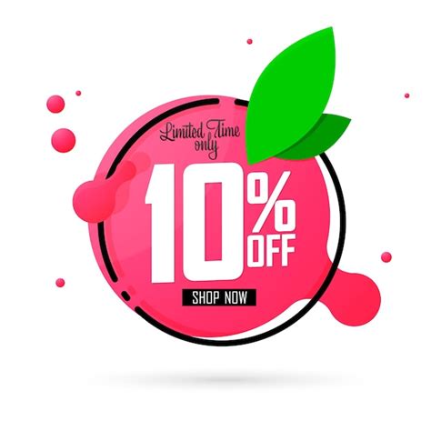 Premium Vector Sale 10 Off Poster Design Template Discount Banner