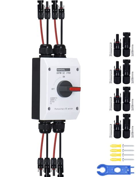 Dihool Solar Pv Dc Isolator Switch 2 String 2x In Desertcart India
