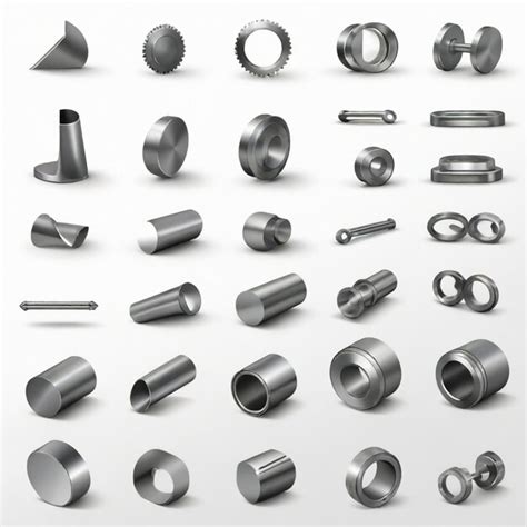 Steel Vector Set White Background Isolated A High Premium Ai