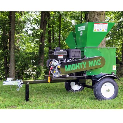 Mighty Mac 4 5 420cc Tow Behind Chipper Shredder W Electric Start