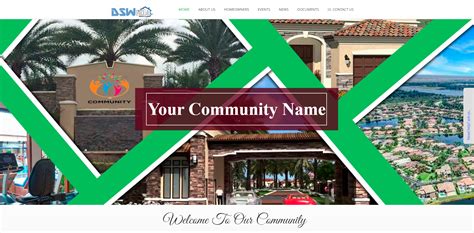 Homeowner And Condo Association Web Design Hoa Websites Hoa And