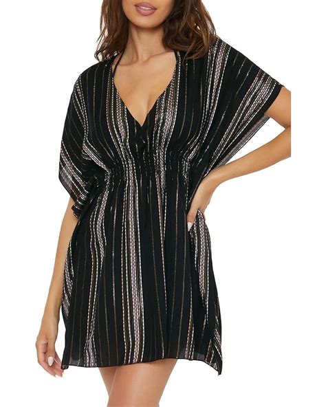 Women S BECCA Radiance Metallic Stripe Tunic Zappos