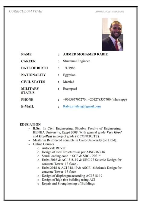 Ahmed Rabie On Linkedin I Am Searching A New Job Structural Depatement Manager Senior Structural