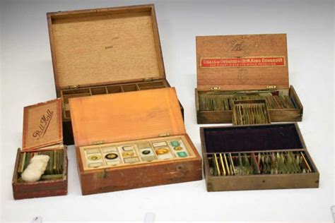 Lot 224 Collection Of Microscopic Slides