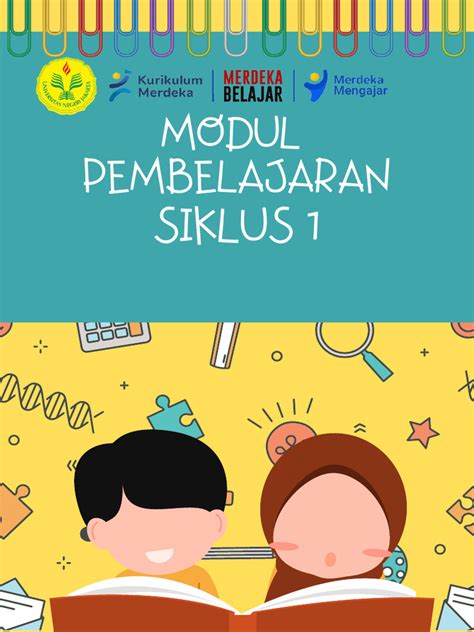 Biru Dan Merah Ilustrasi Sampul Lkpd A4 Pdf
