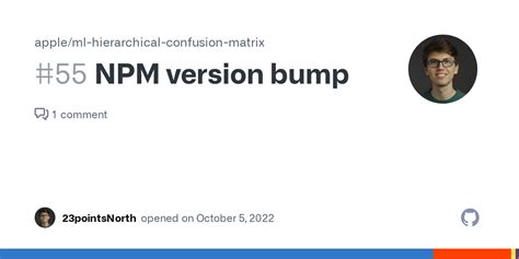 Npm Version Bump Issue Apple Ml Hierarchical Confusion Matrix