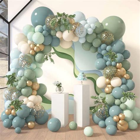 Blue Green Cream Etsy
