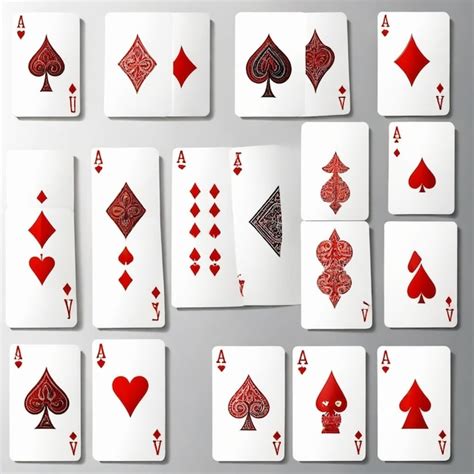Cards Vector Set White Background Isolated A High Qual Premium AI Generated Vector