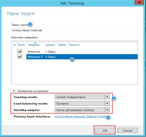Windows Server 2012 Basic Windows Nic Teaming Menggabungkan Lancard