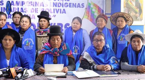 Confederación Bartolina Sisa Expresa Su Solidaridad Con El Presidente