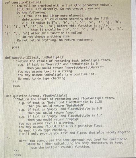 Solved Def Question11value You Will Be Provided With A