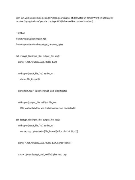 Décryptage Python Pdf