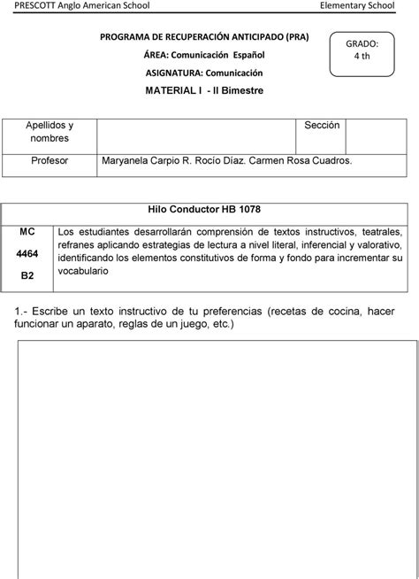 Receta Un Texto Instructivo Corto Postres Sweet Meat Food Fruit