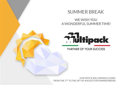 Multipack S R L On Linkedin Summer Break