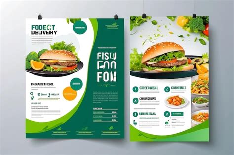 Premium Photo Fast Food Roll Up Banner Restaurant Menu Template
