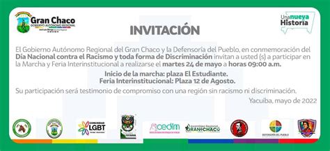 DE MAYO DÍA NACIONAL CONTRA EL RACISMO Y TODA FORMA DE DISCRIMINACIÓN Gobierno Autónomo