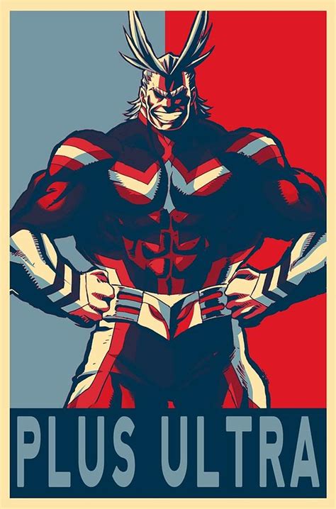 All Might Plus Ultra My Hero Academia Poster Digital Art By Jeffery