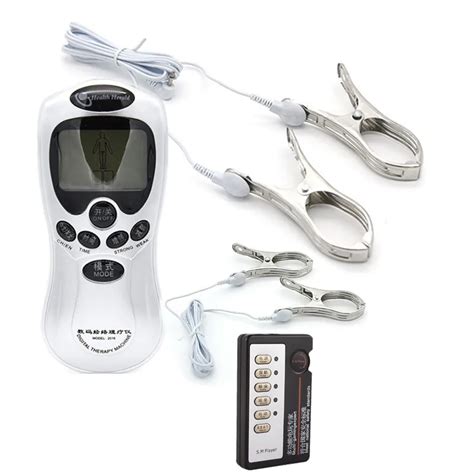 Electric Shock Toys With Clamps Stainless Steel Nipples Clips Breast Massager Clitoral