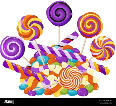 Collection Sweet Treats On Stock Vector Images Alamy