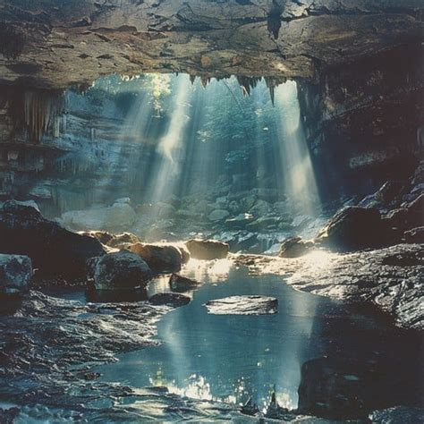 Free Mystical Cave Rays Image Light Cave Sunlight Download At