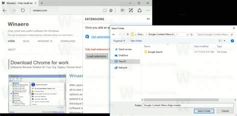 Search Selected Text In Google From Context Menu In Edge