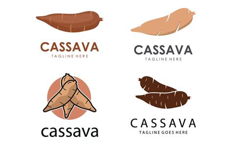 Vector Cassava Logo Template Graphic By Hati Royani · Creative Fabrica