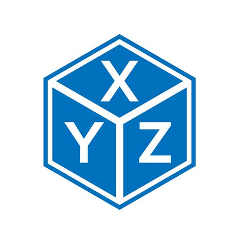 XYZ Letter Logo Design On White Background XYZ Creative Initials
