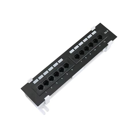Custom Wall Mounted 101u 12 Port Cat6 Utp Punch Down Patch Panel