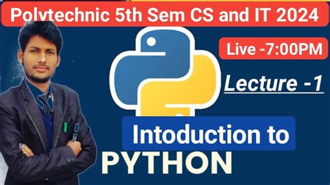 🔴live Introduction To Python Polytechnic 5th Sem Cs And It Exam