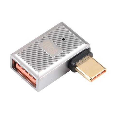 Usb C Type C Male To Usb Female Gbps Degree Side Bend Charging Adapter Alexnld Com