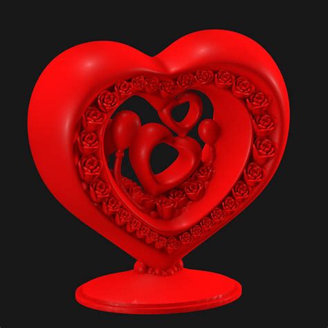 Valentine S Day Display Props 3D Printing Model STL