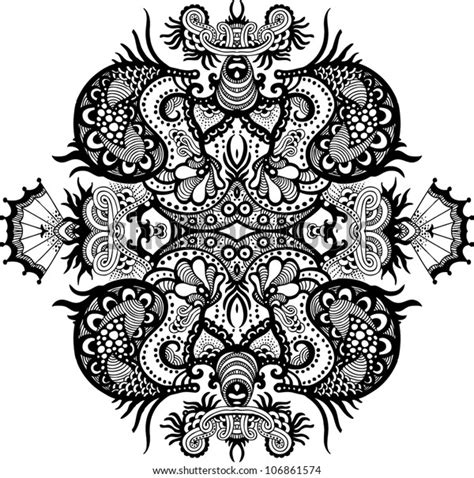 Psychedelic Design Element Stock Vector Royalty Free 106861574