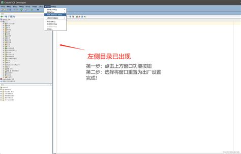 Oracle Sql Developer中不显示左侧数据库连接目录oracle数据库左边窗口怎么显示 Csdn博客