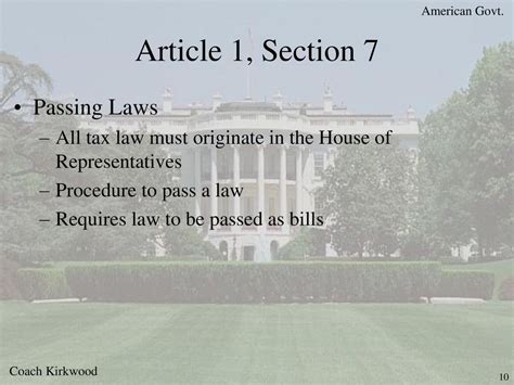 U S Constitution Article I Ppt Download