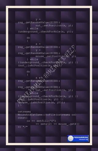 Mouse And Cat Game In C PDF