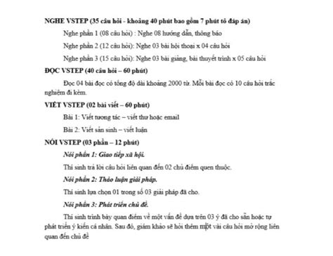 Cấu Trúc đề Thi Vstep B2 Và Cách Tính điểm Chính Xác