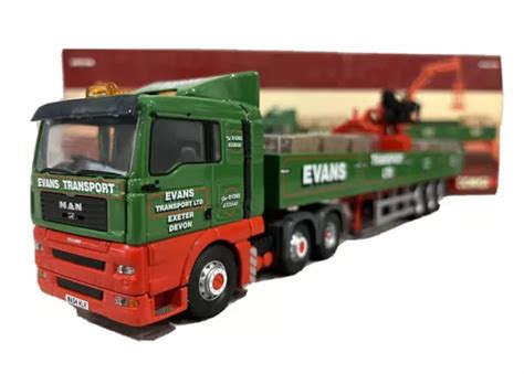 Corgi Man Tga Crane Trailer And Pallet Load Evans Transp Cc13426