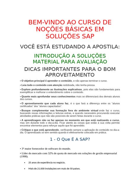 Curso Básico Sap Pdf